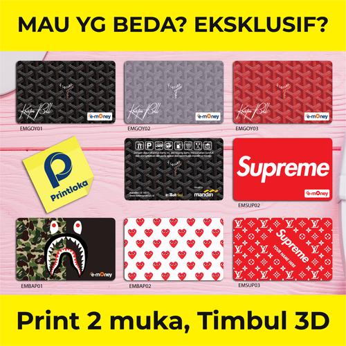 Jual Kartu Etoll 3D Timbul Hype Custom Print Emoney Flazz Brizzi ...