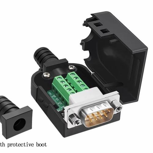 Jual DB9 Male connector screw type / Konektor DB9 Male model baut ...