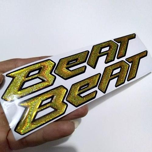 Jual stiker timbul emblem honda beat sepasang isi 2 sticker motor ...