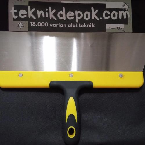 Jual Kape Besar Tajam 35 Cm Scraper Stainless Gagang Karet Plaster Rata ...