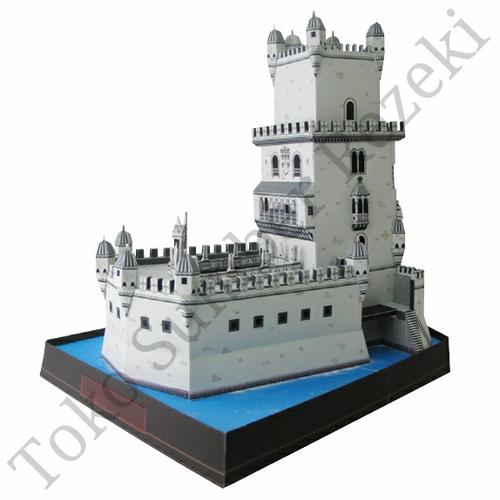 Jual DIY 3D Belem Tower Portugal Papercraft Golden Hall Paper Craft ...