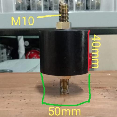 Jual rubber mounting karet peredam getaran dobel baut 40x10x50mm - Kota ...