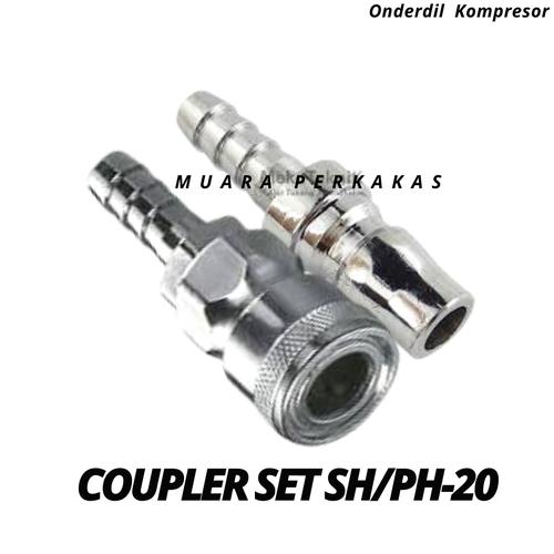 Jual Konektor Sambungan Selang Angin Kompresor Adapter Quick Coupler ...