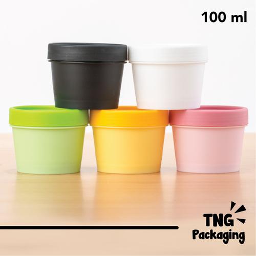 Jual Pot Lulur Jar Kosmetik 100ml Pot Cream Jar Pot Krim Plastik HDPE ...