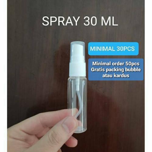 Jual botol spray 30ml tutup putih plastik 30 ml sprai semprot minyak ...