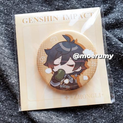 Jual Zhongli Chibi - Genshin Impact Official Pin Badge Morax - Kota ...