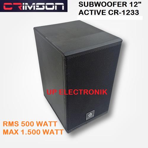 Jual Crimson CR-1233 Active Subwoofer 12 inch Power Max 1500 Watt ...