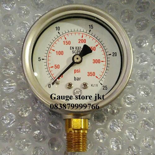 Jual Pressure Gauge Raket SS Brass 2 1/2" SC250 x 25 Bar Schuh Technology - Jakarta Barat ...