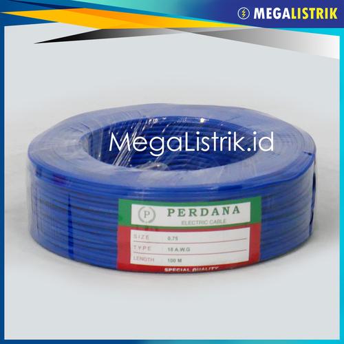 Jual Perdana Kabel Listrik Serabut / NYAF 0.75 MM ( 100 Meter ) - Biru ...