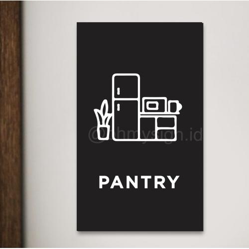 Jual SIGN AKRILIK PANTRY PRINTED | AKRILIK SIGNAGE | LABEL PAPAN SIGN ...