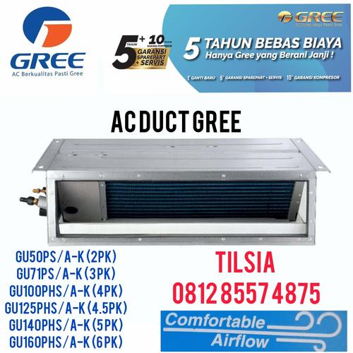 Jual AC SPLIT DUCT 5 PK GREE GU140PHS/A-K STANDARD R410 - Jakarta Pusat ...