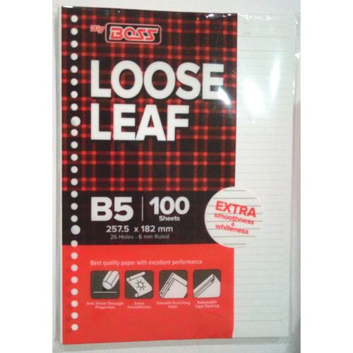 Jual BiG BOSS Loose Leaf B5 (Pak Isi 100 Lembar) BERGARIS / Refile ...