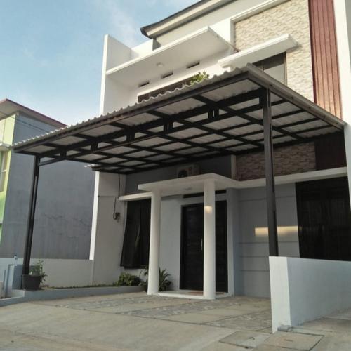 Jual kanopy atap spandek pasiran rangka baja ringan di cat - Jakarta ...