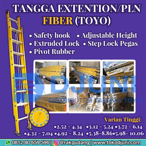 Jual TANGGA PLN TOYO, EXTENTION FIBER GLASS 3.72 M jadi 6.2 M 24 FEET ...