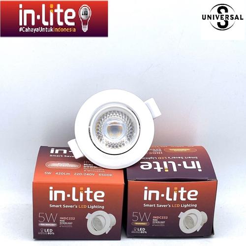 Jual INLITE Lampu Spotlight Led 5W Lampu Downlight Led IN-LITE 5 W ...