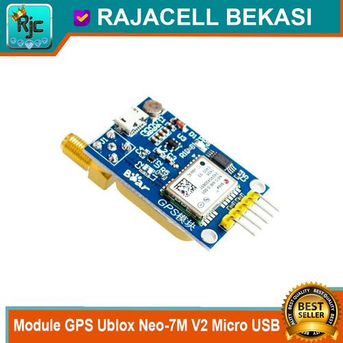 Jual Module GPS Ublox Neo-7M V2 Neo 7M Micro USB double antena for ...