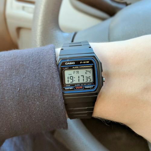 Jual JAM TANGAN CASIO STANDART F-91W-1D F91W-1D DIGITAL UNISEX ORIGINAL ...