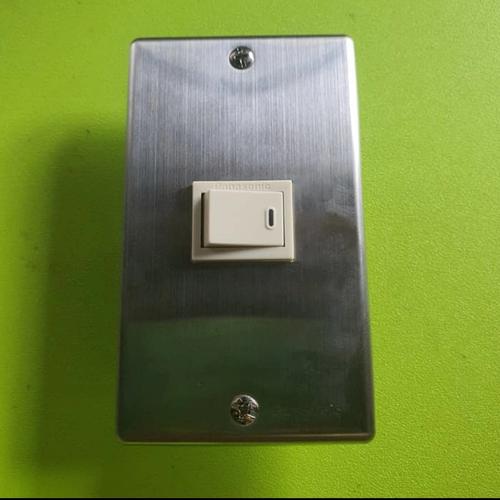 Jual saklar single panasonic stainless sakelar tunggal engkel cover ...