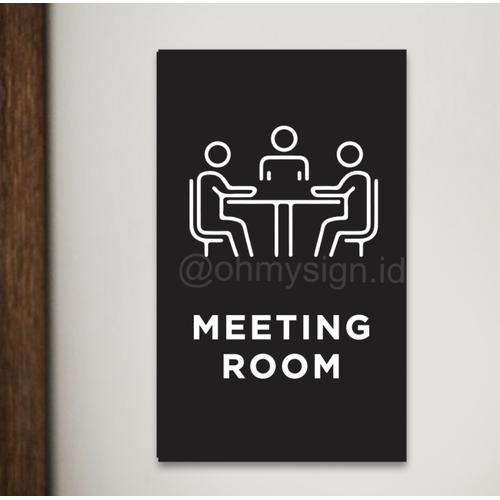 Jual SIGN AKRILIK MEETING ROOM | ACRYLIC SIGNAGE RUANG MEETING PRINTED ...