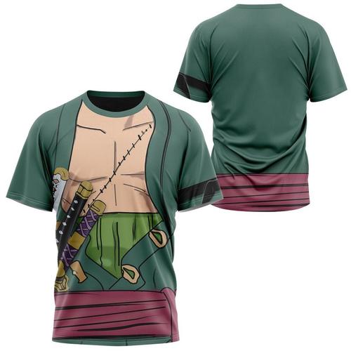 Jual Tshirt Roronoa Zoro Body Cosplay Dryfit Fullprint - XS - Kota ...