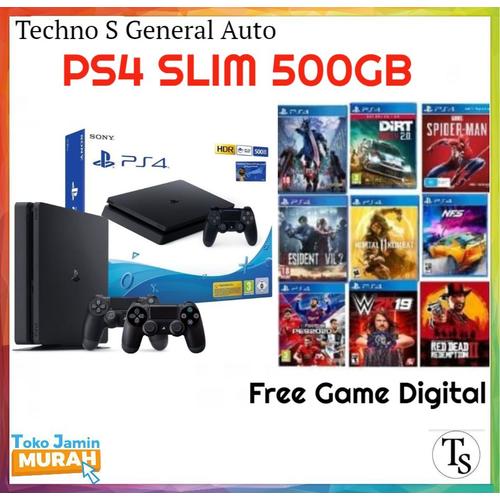 Jual PS4 Slim 500GB Free Game - PS4 Slim 1TB - PS 4 Slim - NO STIK ...