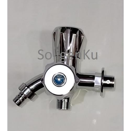 Jual Kran Cabang PVC Shower Keran Double Plastik Pvc Soligen Chrome S10 ...