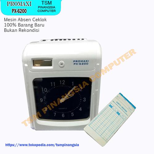 Jual Mesin Absen Manual - Absen Ceklok Promaxi PX6200 Gratis Kartu Satu ...