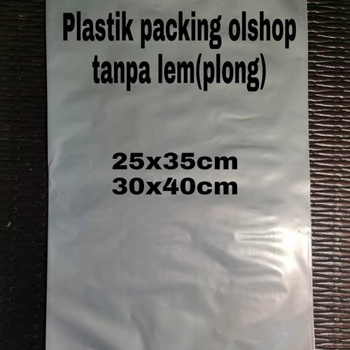 Jual PLASTIK PACKING PAKET HD TANPA PLONG - Abu-abu, 25x35 putih ...