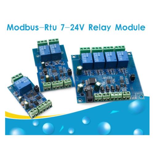 Jual Modbus RTU 1/2/4 Channel 7-24V Relay Module Switch Modbus RTU - 1 ...