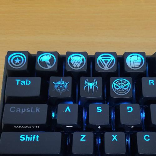 Jual MARVEL HEROES Logo Keycaps R4 - Backlit ABS keycap ( tembus LED ...
