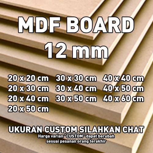 Jual MDF BOARD / Papan MDF 12 mm berbagai ukuran bisa CUSTOM - 20x40 cm ...