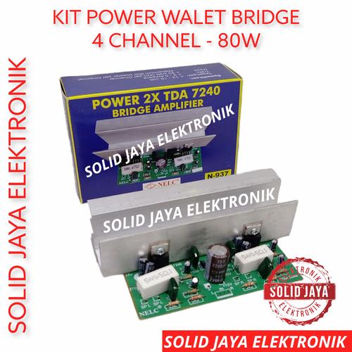 Jual KIT POWER WALET BURUNG AMPLI TDA7240 BTL 4 CHANNEL 4x20W NELC N ...