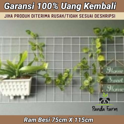 Promo RAM Besi / Rak Besi Pot Dinding 75x115 cm - Hitam - Kota ...
