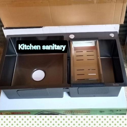 Jual Kitchen sink iNOBE hitam minimalis 8245 / Bak cuci pirinh hit 8245 ...