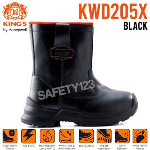 Jual Kings KWD 205X Sepatu Safety Shoes King's KWD205 Hitam Ori ...