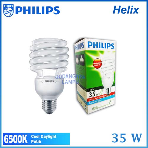 Jual LAMPU PHILIPS HELIX SPIRAL 35W PUTIH / WHITEE - Extra Bubble ...