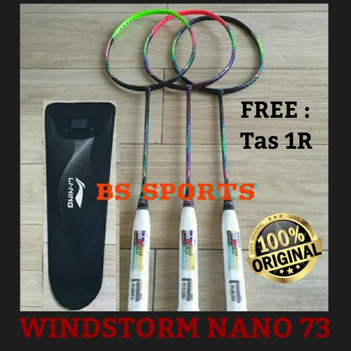 Jual RAKET BADMINTON RAKET LINING WINDSTORM NANO 73 ORIGINAL!! - Kab ...