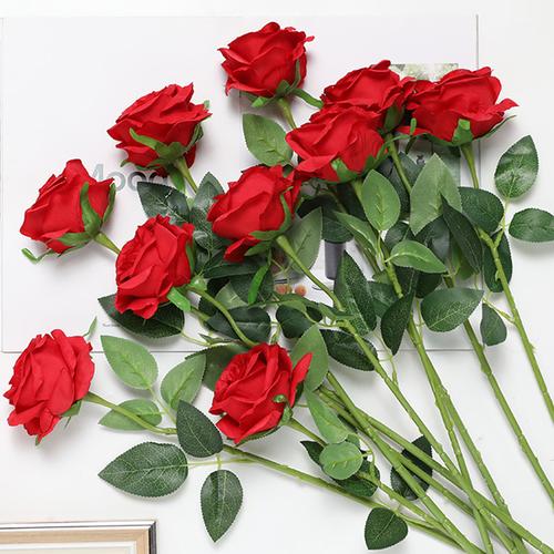 Jual BUNGA MAWAR HIAS K1T50 DAUN PLASTIK DEKORASI RUMAH PESTA ...