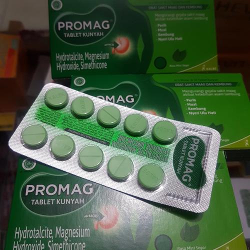 Jual PROMAGH 10 TABLET 1 STRIP OBAT MAAG ASAM LAMBUNG PERUT KEMBUNG ...