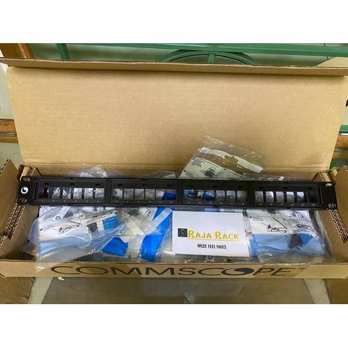 Jual AMP Patch Panel 24 port Cat6 / COMMSCOPE Patch Panel Cat6 24Port ...
