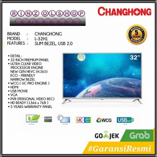 Promo LED TV CHANGHONG 32H1 TV DIGITAL HDMI USB MOVIE Cicil 0% 3x - Jakarta Pusat - Rinz olshop ...