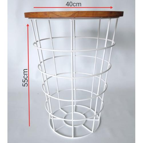 Jual meja stool minimalis - meja besi teras bulat - meja storage murah ...