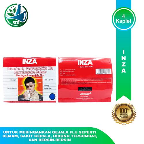 Jual Inza Tablet 4 -Obat Demam -Sakit kepala -hidung tersumbat dan ...