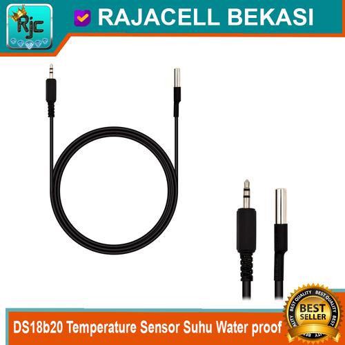 Jual Dallas DS18b20 Temperature Sensor Suhu Water proof + Jack 3.5mm ...