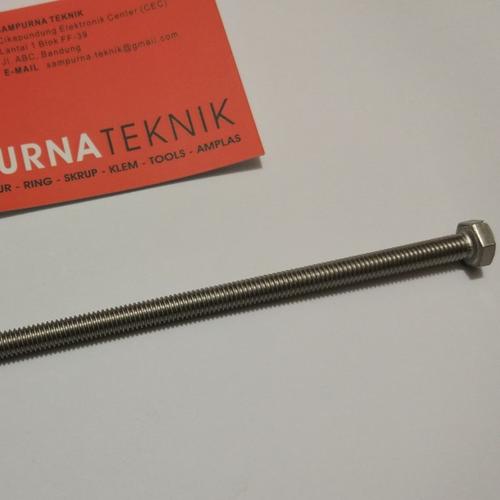 Jual Baut stainless m6 x 100 ( kunci 10 panjang 10cm ) - Kota Bandung - Sampurna Teknik | Tokopedia