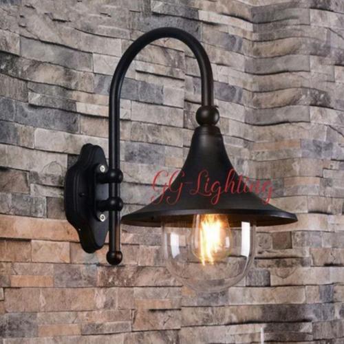 Jual lampu dinding model klasik topi/ lampu hias taman - gold - Kota ...