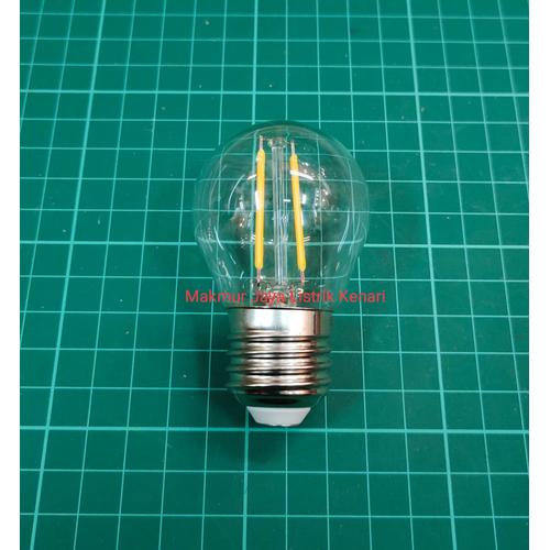 Jual Lampu LED Filament bulb edison 2 watt G45 E27 - WARMWHITE 3 Watt ...