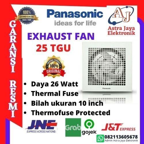 Jual Panasonic 25 TGU Ceiling Exhaust Fan plafon 10” 25cm Garansi Resmi ...