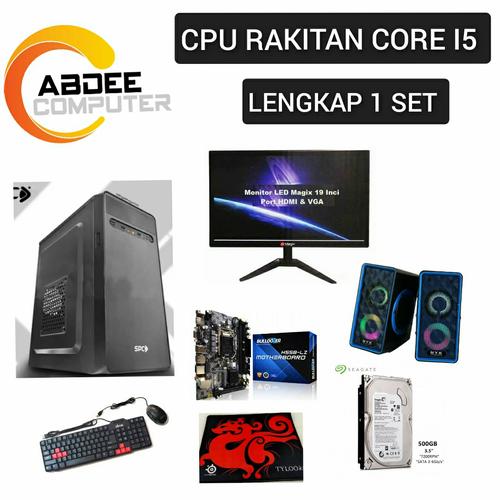 Jual CPU PC RAKITAN CORE I5 RAM 4 GB HDD 500 GB LED 19 IN COCOK BUAT ...