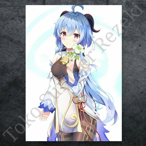 Jual Poster Figure Lumine Kawaii Genshin Impact Gany Paper Kanvas ...